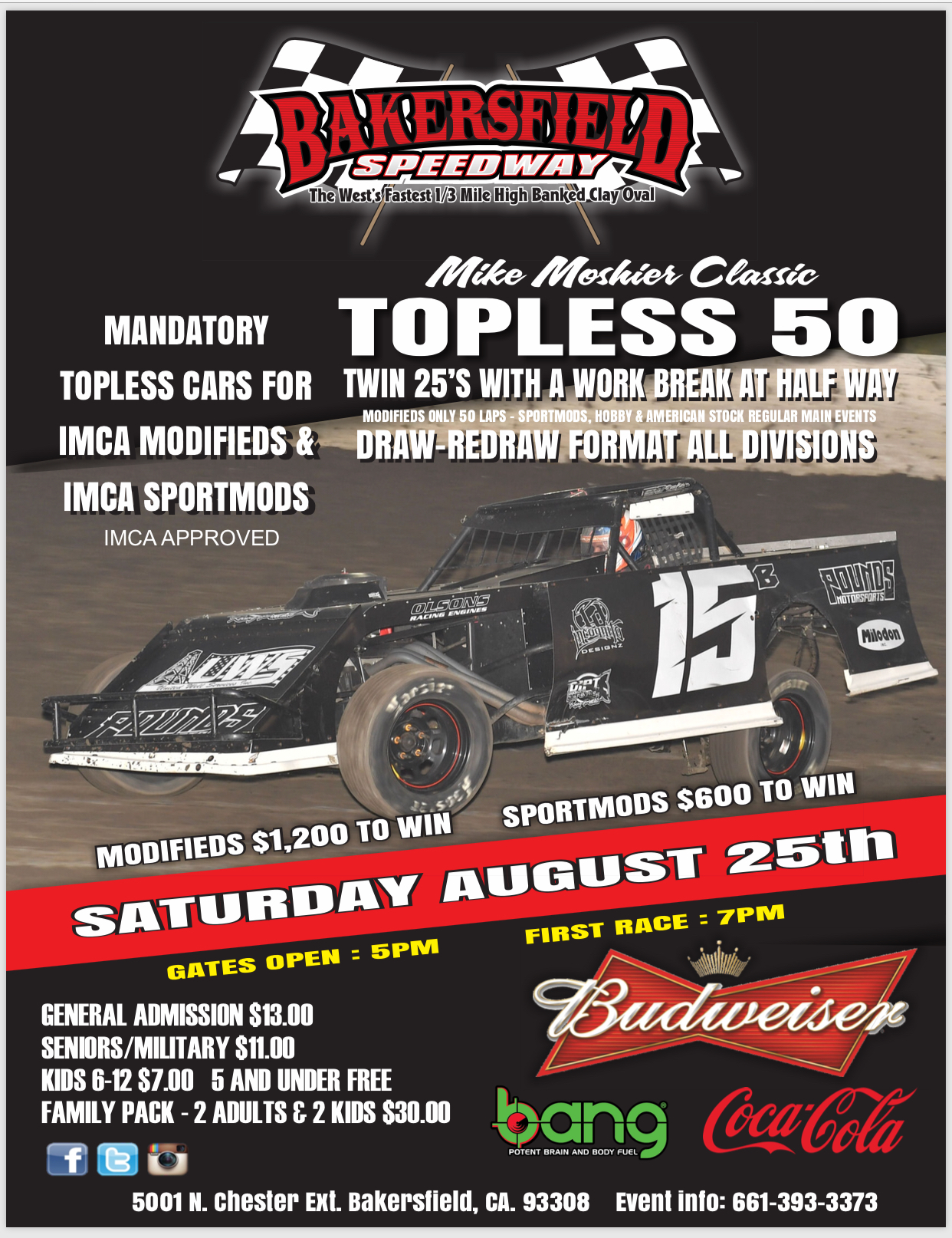 MIKE MOSHIER CLASSIC - MODIFIEDS TOPLESS TWIN 25'S, SPORTMODS, HOBBY ...